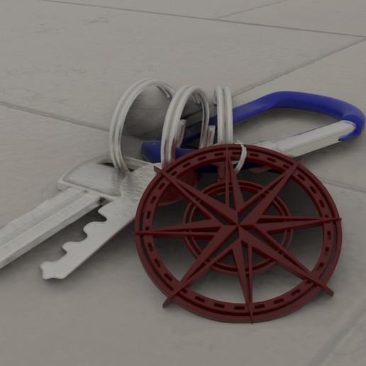 Download free 3D printer model Wind rose key holder ・ Cults