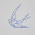 Download free STL Low-Poly Swallow / Low-Poly Swallow ・ Cults