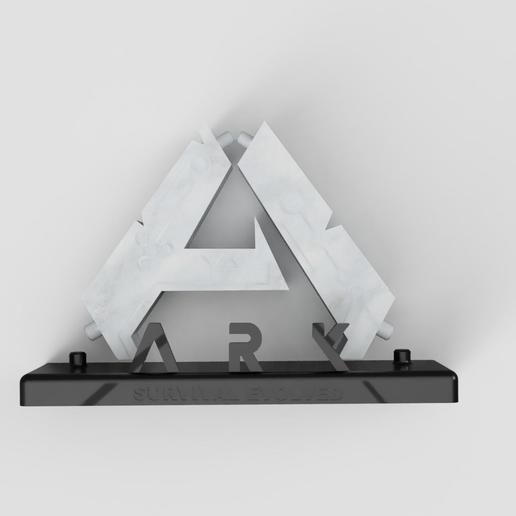 Download STL file ARK Survival Evolved stand logo • 3D printer design ...
