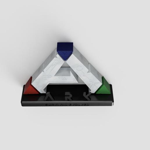 Download STL file ARK Survival Evolved stand logo • 3D printer design ...
