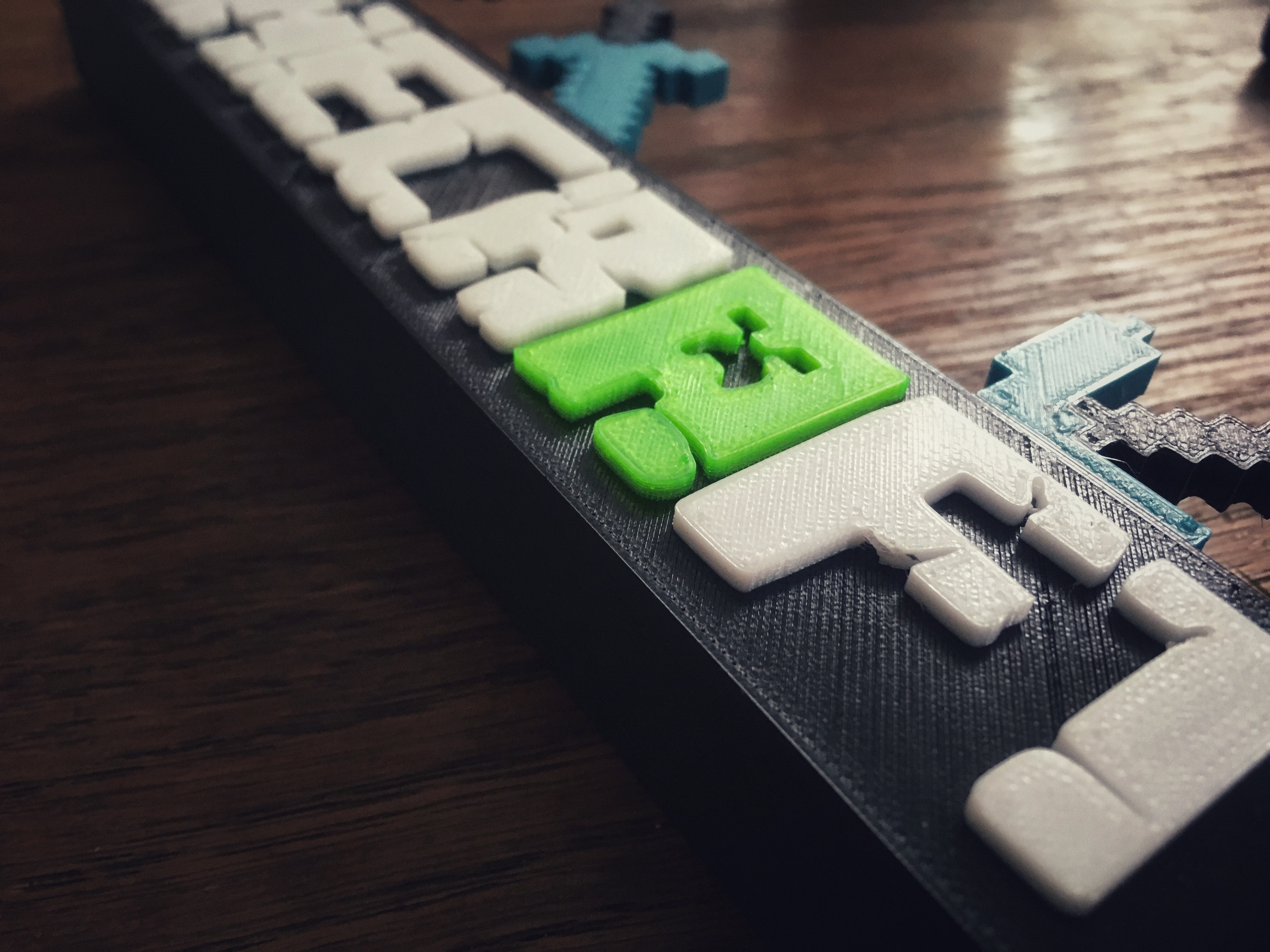 STL file Minecraft table decoration・3D printing idea to download・Cults