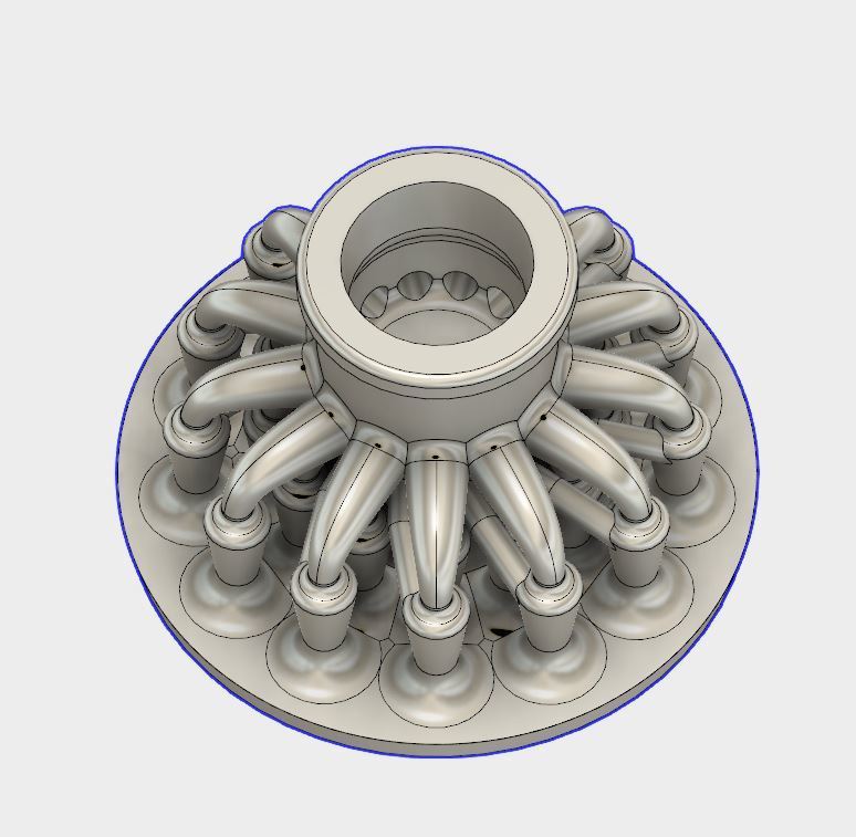 STL file 26 Head Multi Cyclone Chamber (Compact Size Added)・3D printer ...