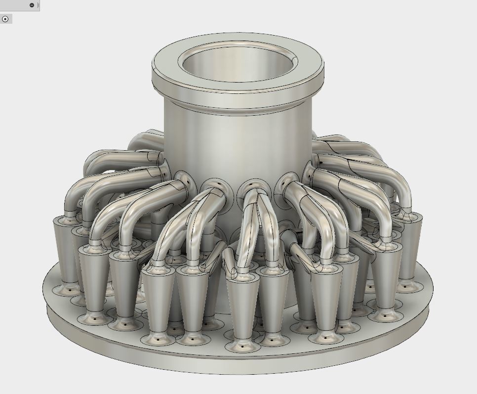 STL file 48 Head Multi Cyclone Chamber (Compact Size Added)・Design to ...