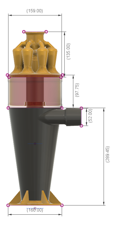 STL file 48 Head Multi Cyclone Chamber (Compact Size Added)・Design to ...