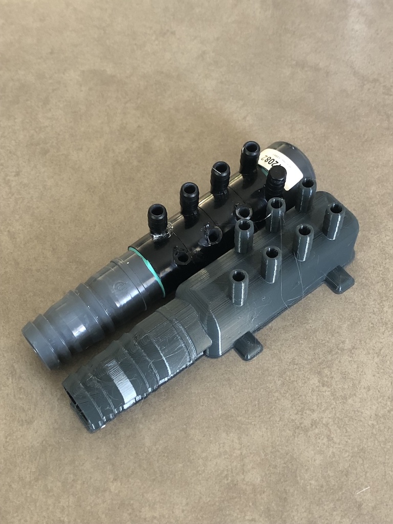 Free 3D file SPA manifold for 7 hoses・Template to download and 3D print ...