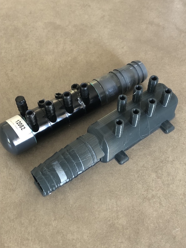 Free 3D file SPA manifold for 7 hoses・Template to download and 3D print ...