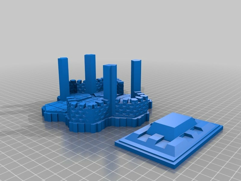 Free STL file Locking Hex Terrain Stone Fort 🔪・3D printing idea to ...