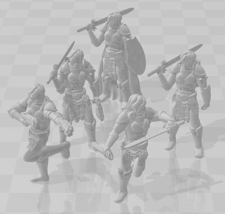 Free STL file Lady Warrior ♀️・3D printer design to download・Cults