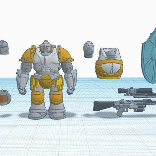 Download free STL file Modular Space Soldier Boy • 3D printing template ...