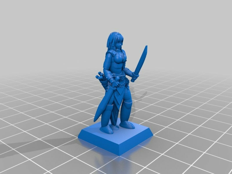 Archivo STL gratis Luchadora de DnD・Objeto imprimible en 3D para ...