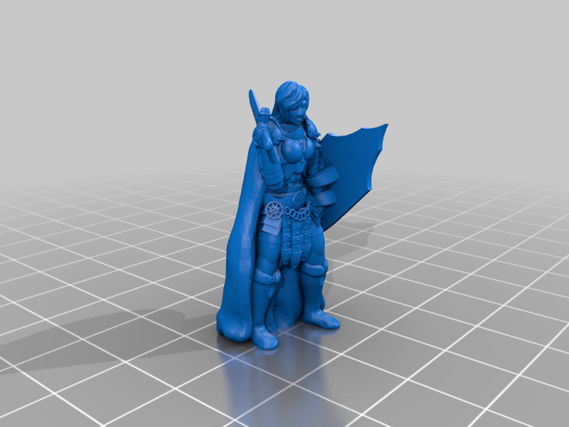 Free STL file Lady Warrior ♀️・3D printer design to download・Cults