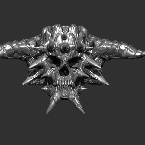 Download STL file Infernal Skull Ring v2 • 3D printing model ・ Cults