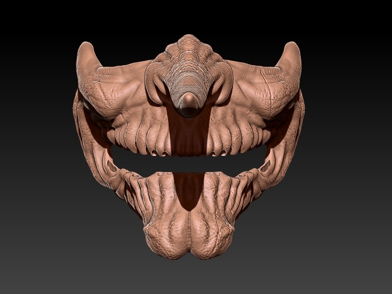 Free STL file mask Clown 2 V.2・3D printer model to download・Cults
