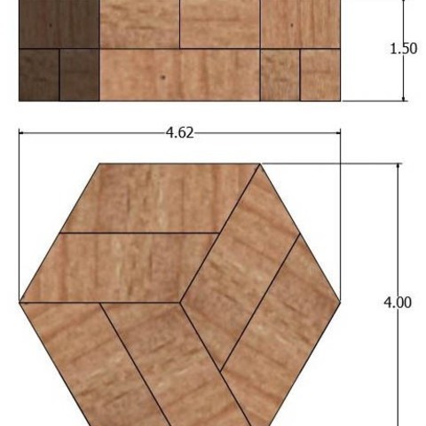 Free 3D printing templates Hexagon Puzzle ・ Cults
