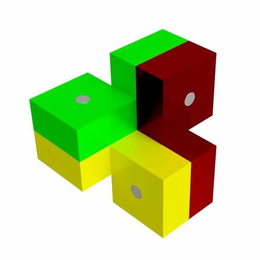 Download free 3D printing models Three Cubes Puzzle ・ Cults