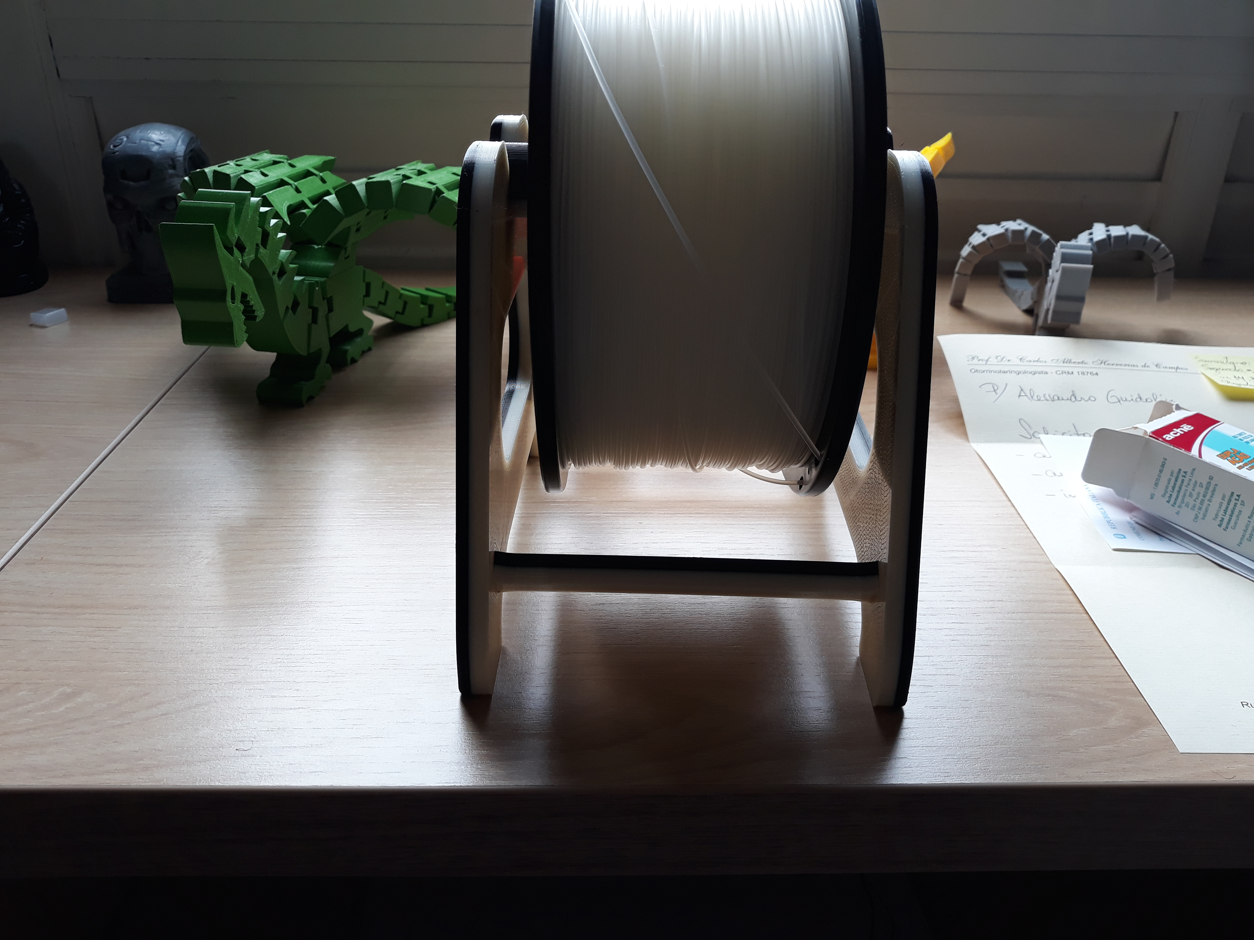 STL file Filament Reel Desk Bracket・Model to download and 3D print・Cults