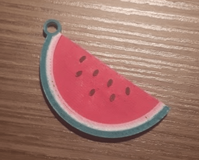 Download free STL file watermelon keychain • 3D printing model ・ Cults