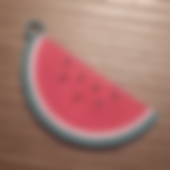 Download free STL file watermelon keychain • 3D printing model ・ Cults