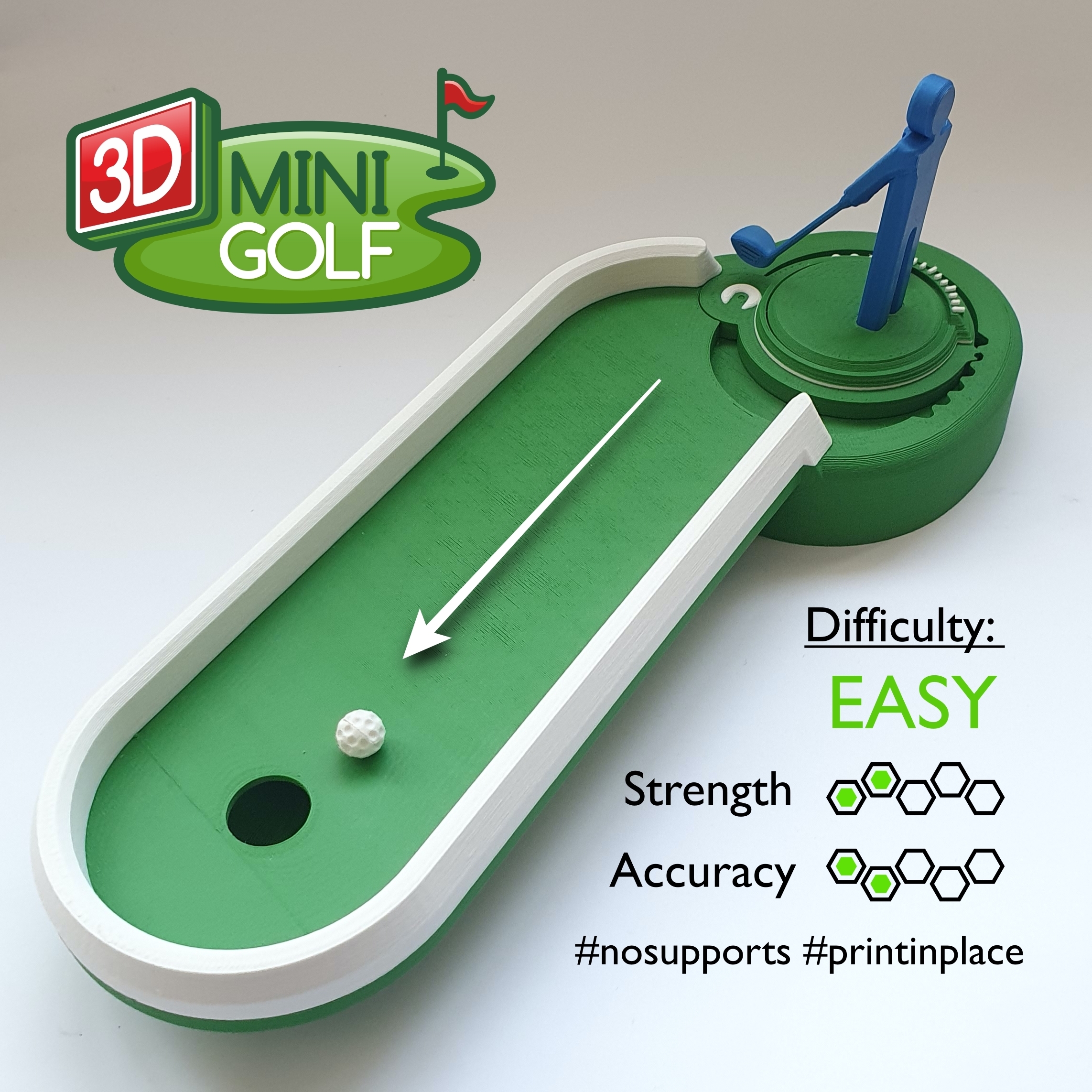 Archivo STL gratis Mini Golf - Hole 1 🏌️・Plan para descargar y imprimir ...