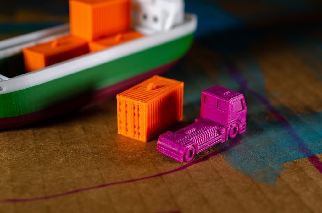 Free STL file Trucks for my Container Ships・3D printer model to ...