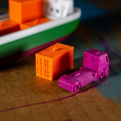 Download free 3D printing designs Trucks for my Container Ships ・ Cults