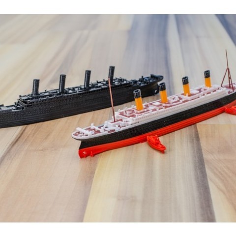 Download free STL file RMS TITANIC - scale 1/1000 • 3D printable design ...