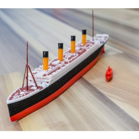 Download free STL file RMS TITANIC - scale 1/1000 • 3D printable design ...