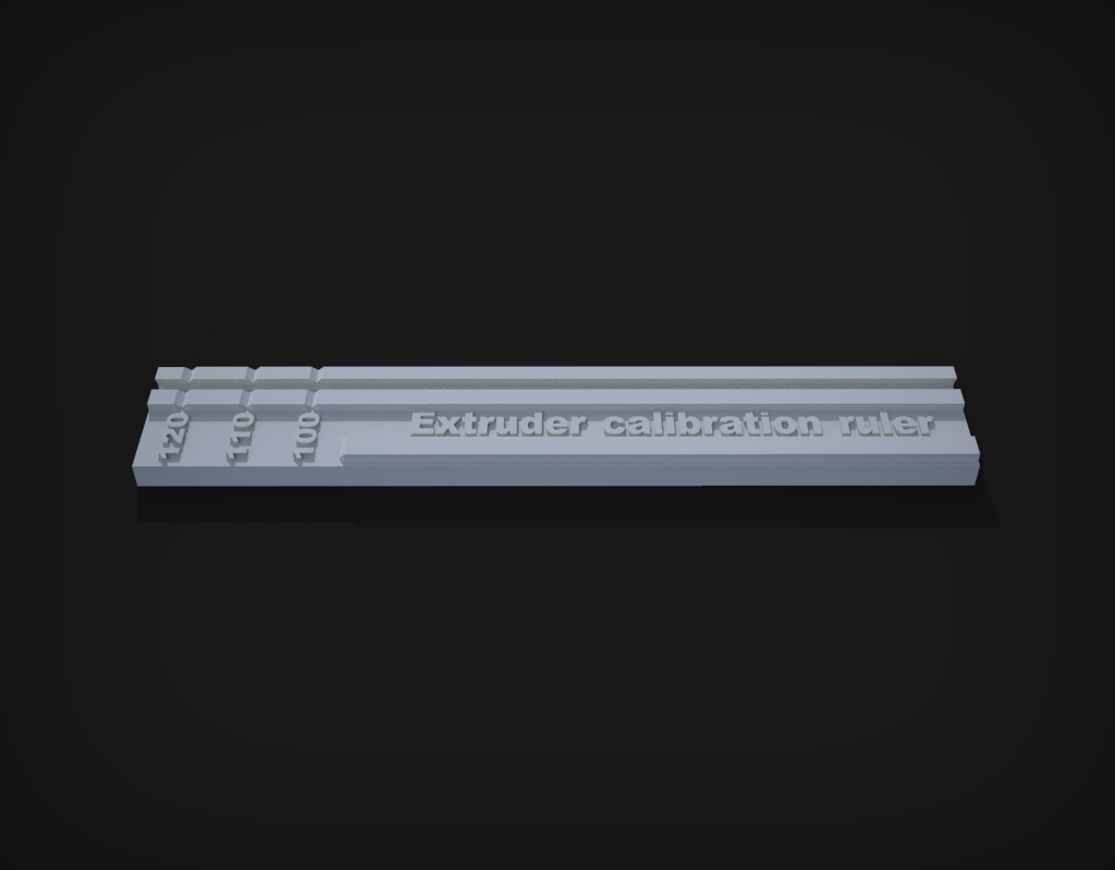Free STL file Extruder calibration ruler・3D printing idea to download・Cults