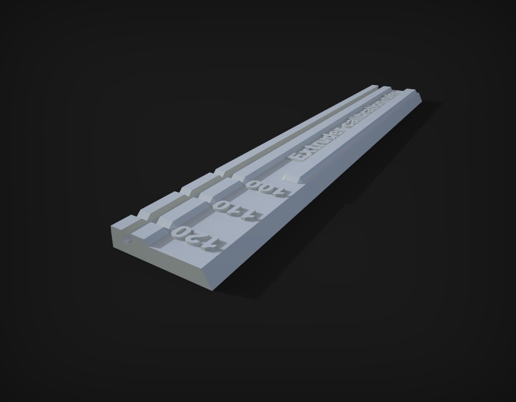 Free STL file Extruder calibration ruler・3D printing idea to download・Cults