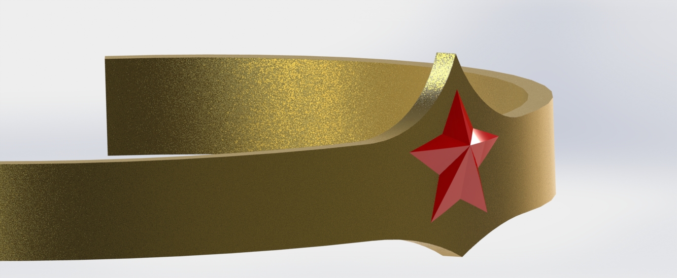 STL file Justice League Wonder Woman Tiara 👩・3D printing template to ...