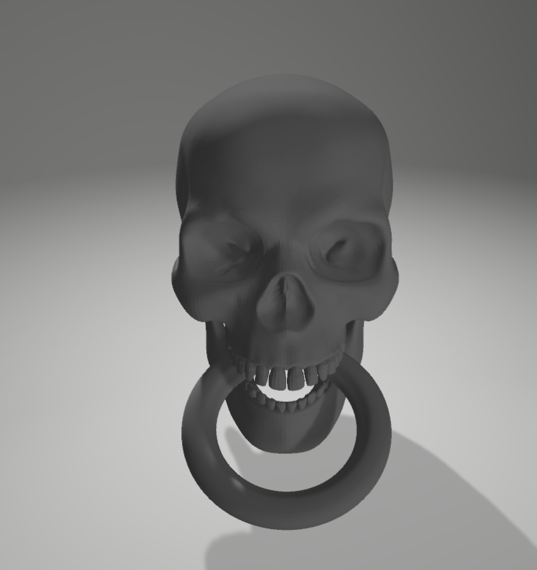 STL file skull keychain・3D printer model to download・Cults