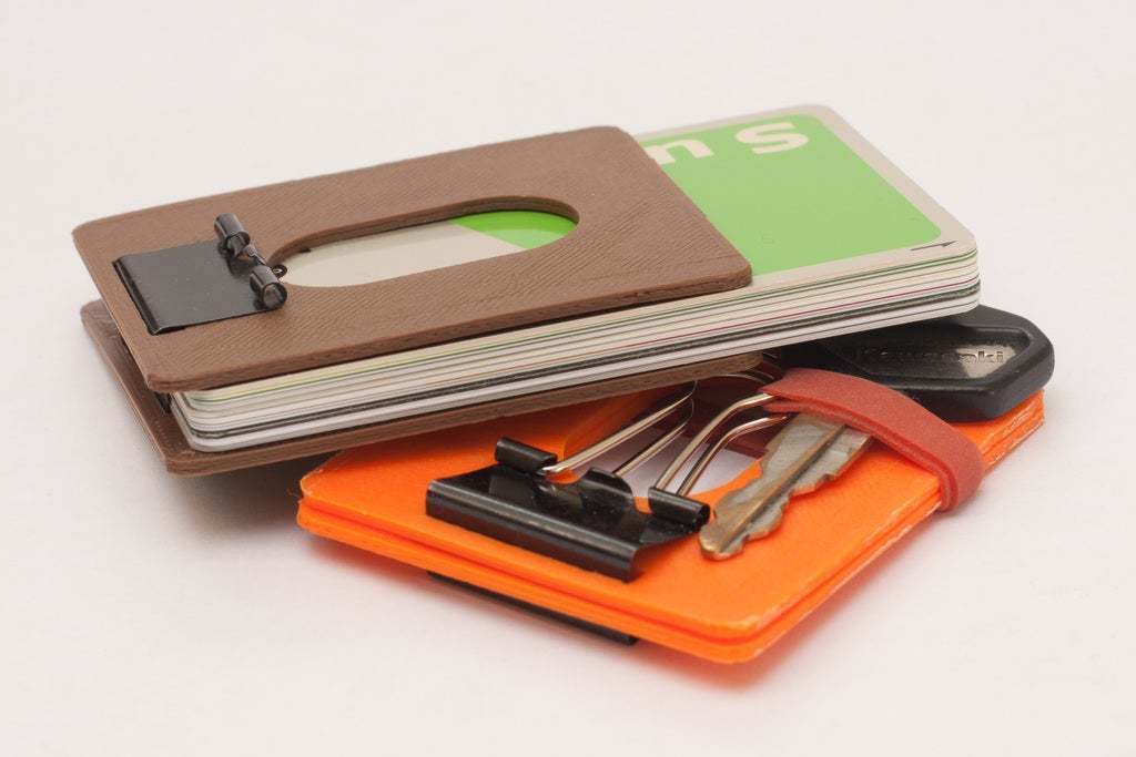 Free STL file Binder Clip Wallet - Very slim and secure・3D print object ...