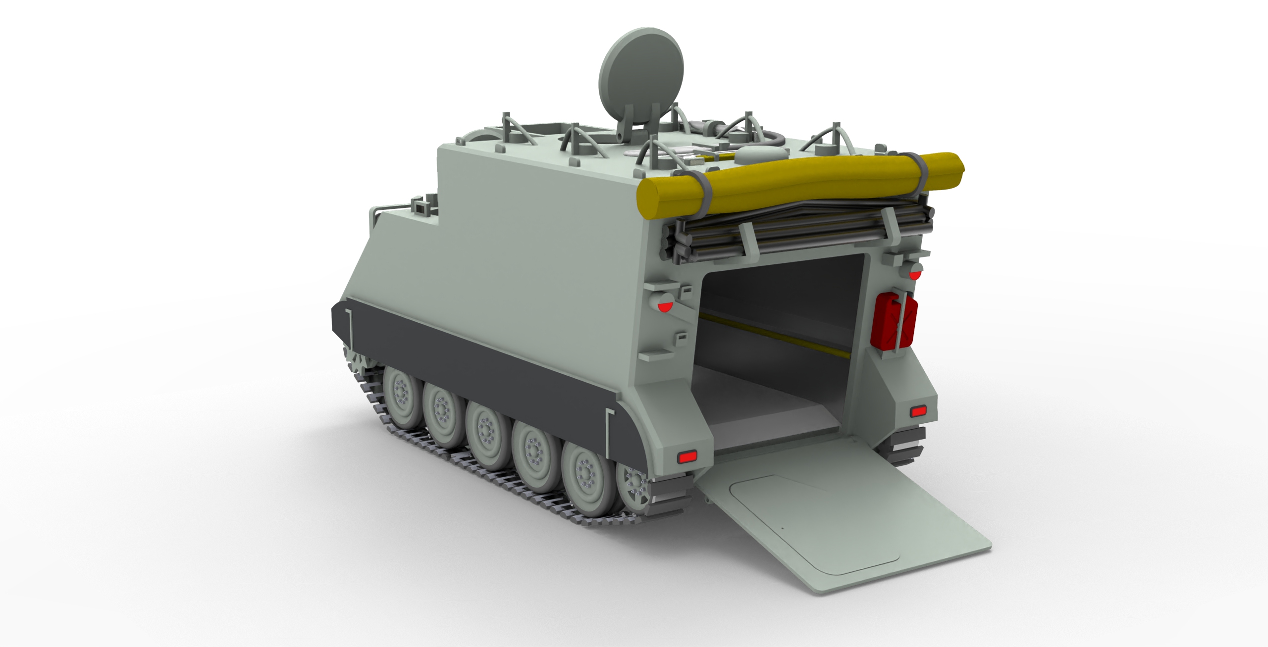 3D file Armored vehicle M-577・3D printable design to download・Cults