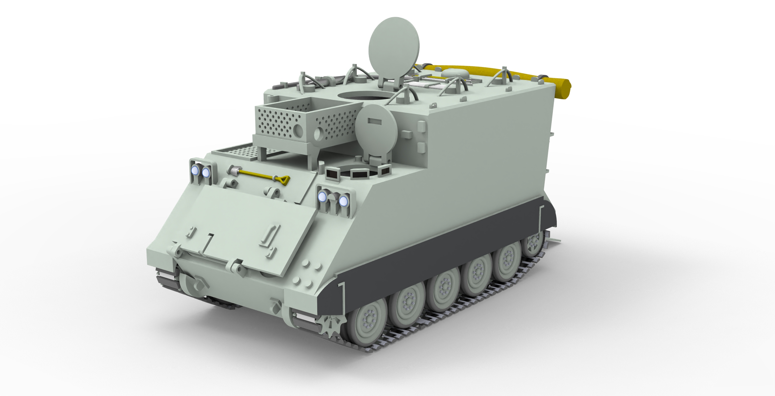 3D file Armored vehicle M-577・3D printable design to download・Cults