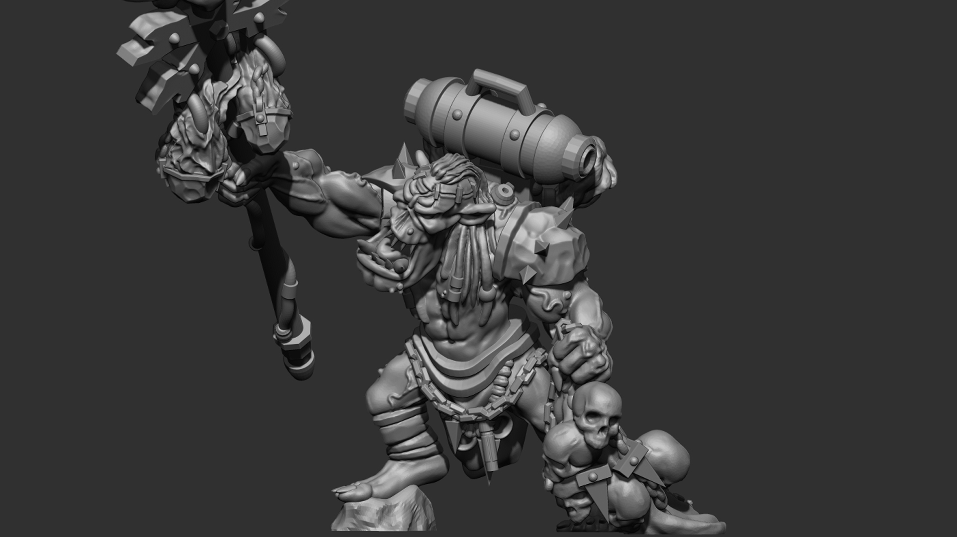 STL file Punk Ork Weirdboy 🪄・Model to download and 3D print・Cults