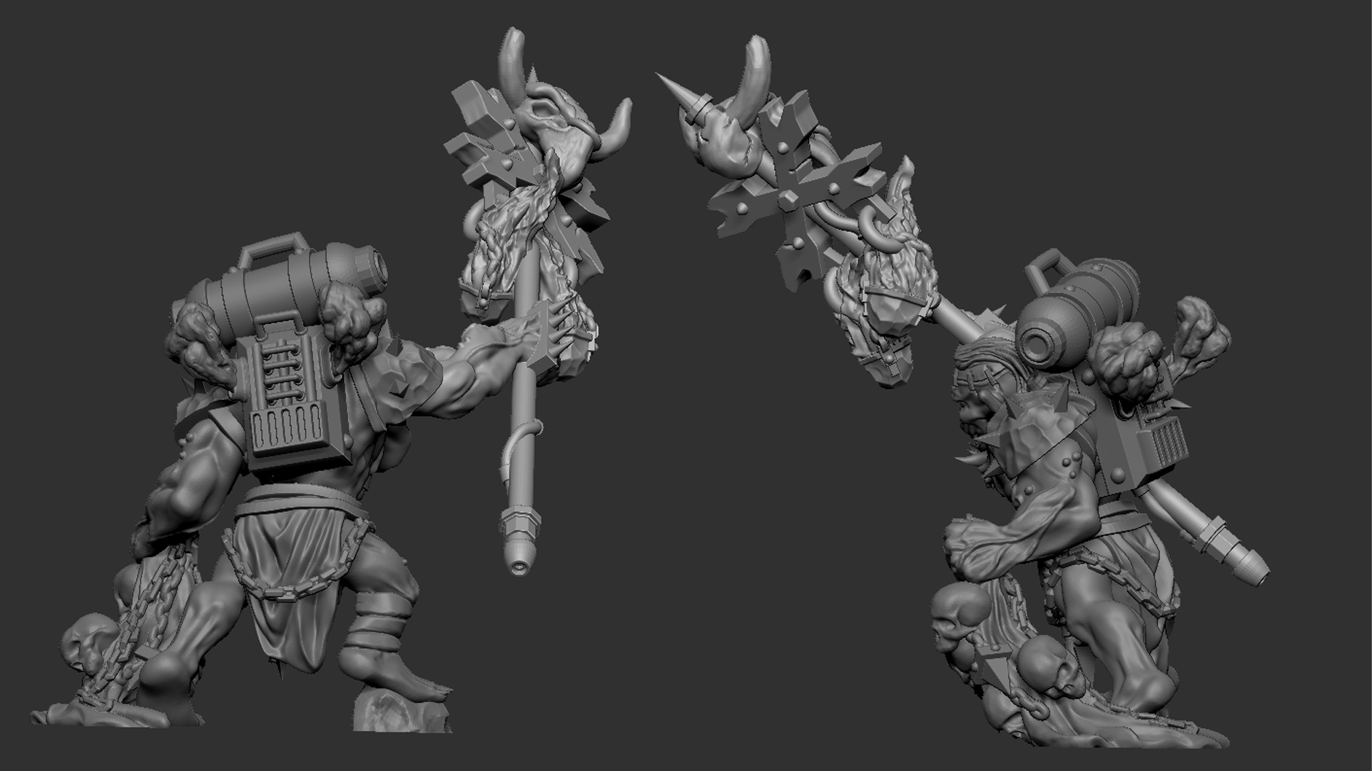 STL file Punk Ork Weirdboy 🪄・Model to download and 3D print・Cults