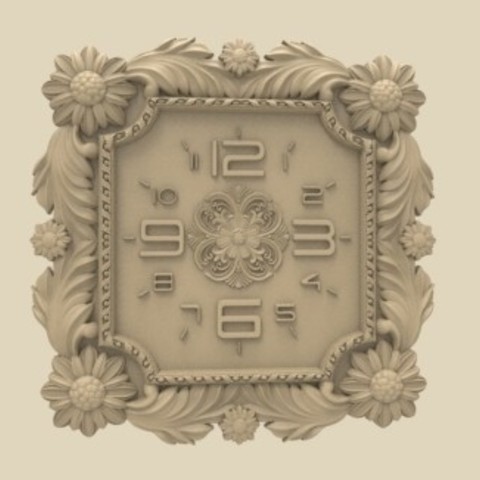 Download free STL file Wall clock 3d stl models for artcam and aspire ...