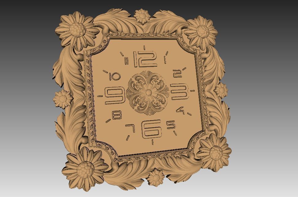 Free STL file Wall clock 3d stl models for artcam and aspire・3D printing template to download・Cults