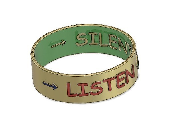 Free STL file Wrist Band for Teachers & Students 👽・3D printer design to ...