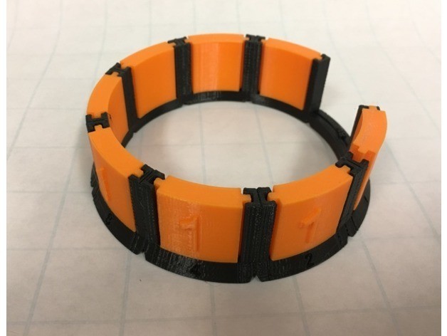 Free STL file Circular Model for Binary Numbers, Binary Thinking, Base ...