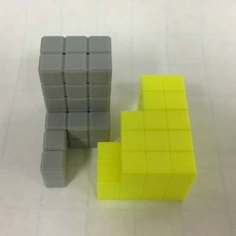 Download free 3D printing models Cube Puzzle: 5 x 5 x 5, Five-Piece ...