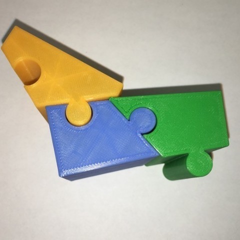 Download free 3D printer templates Cube Trisection, Cake Sharing, Non ...