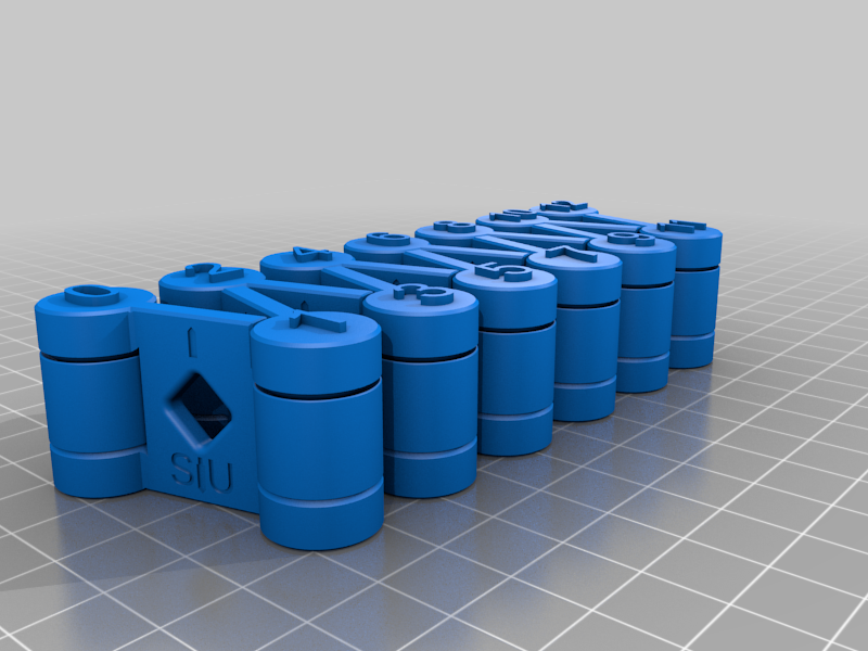 Fichier 3D gratuit Règle à charnière, Règle pliante・Design imprimable ...