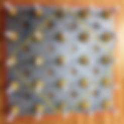 Download free STL file Geoboard, Geometric Board, Cartesian, Isometic ...