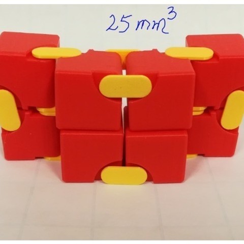Download free STL file Snapping Hinged Infinity Cube, Magic Cube, Flexible Cube, Folding Cube ...