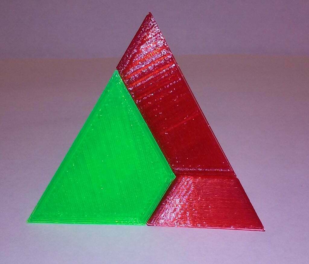 Free STL file Tetrahedron, Triangular Pyramid Puzzle 🧩・3D printer ...