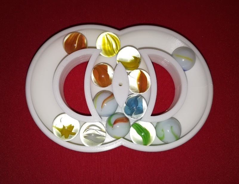 Free STL file Smiley Face Marble Rings, Hungarian Rings, Marble Fun・3D ...