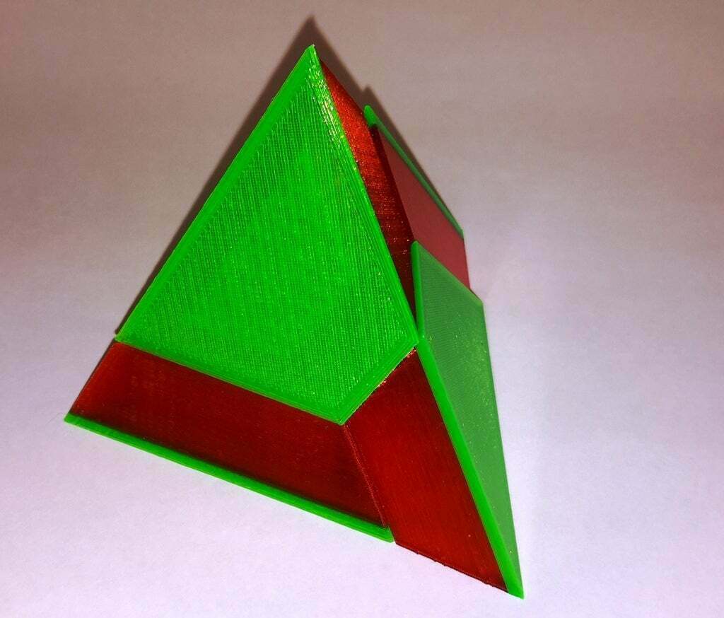 Free STL file Tetrahedron, Triangular Pyramid Puzzle 🧩・3D printer ...