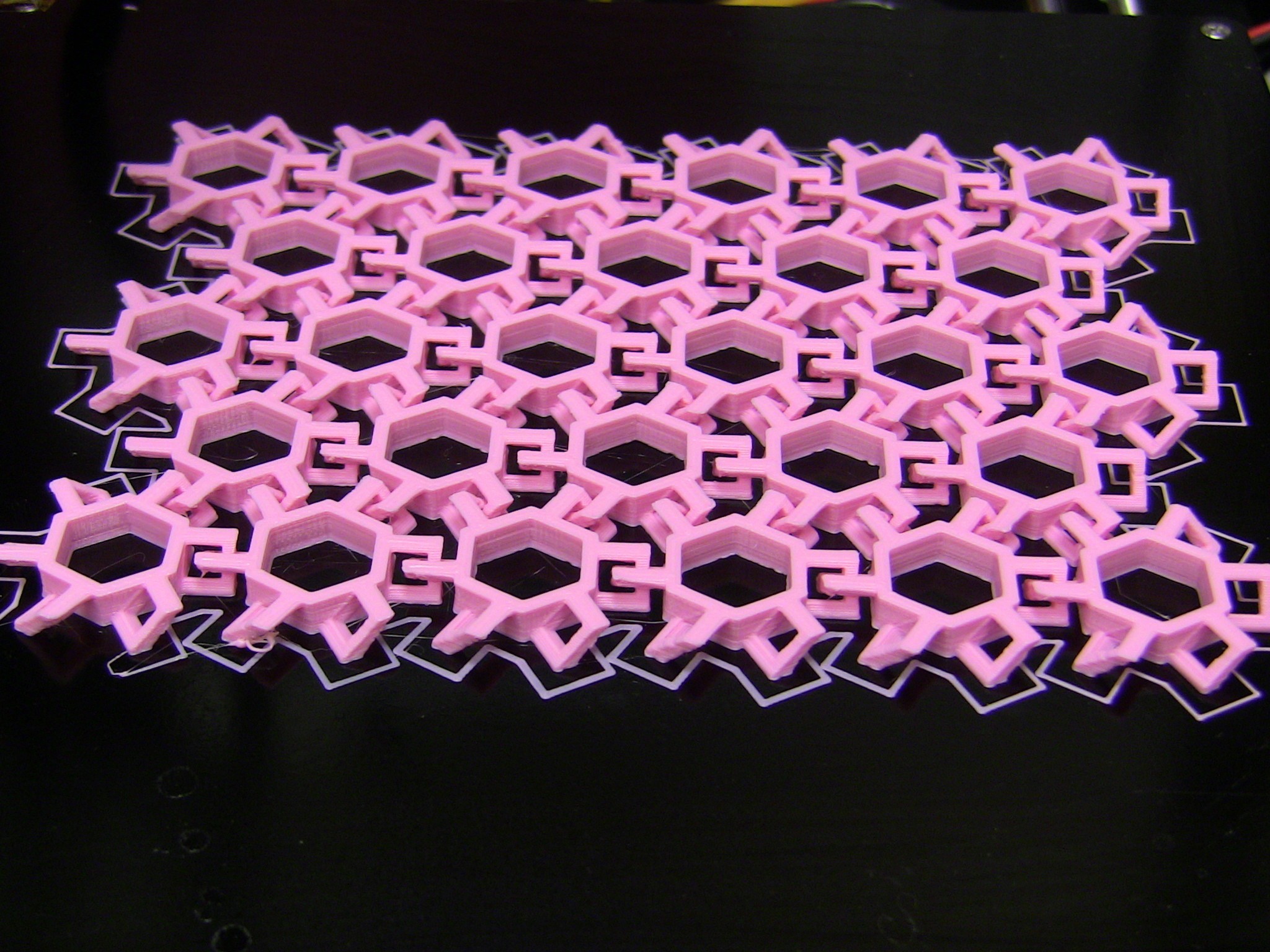 Free STL file Hexagonal Chain Mail Interlocking Patterns・3D printer ...