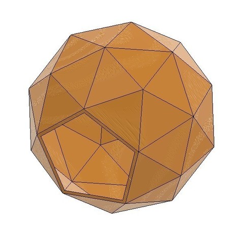 Download free 3D printing models Dodecahedron Buckyball, Holiday ...